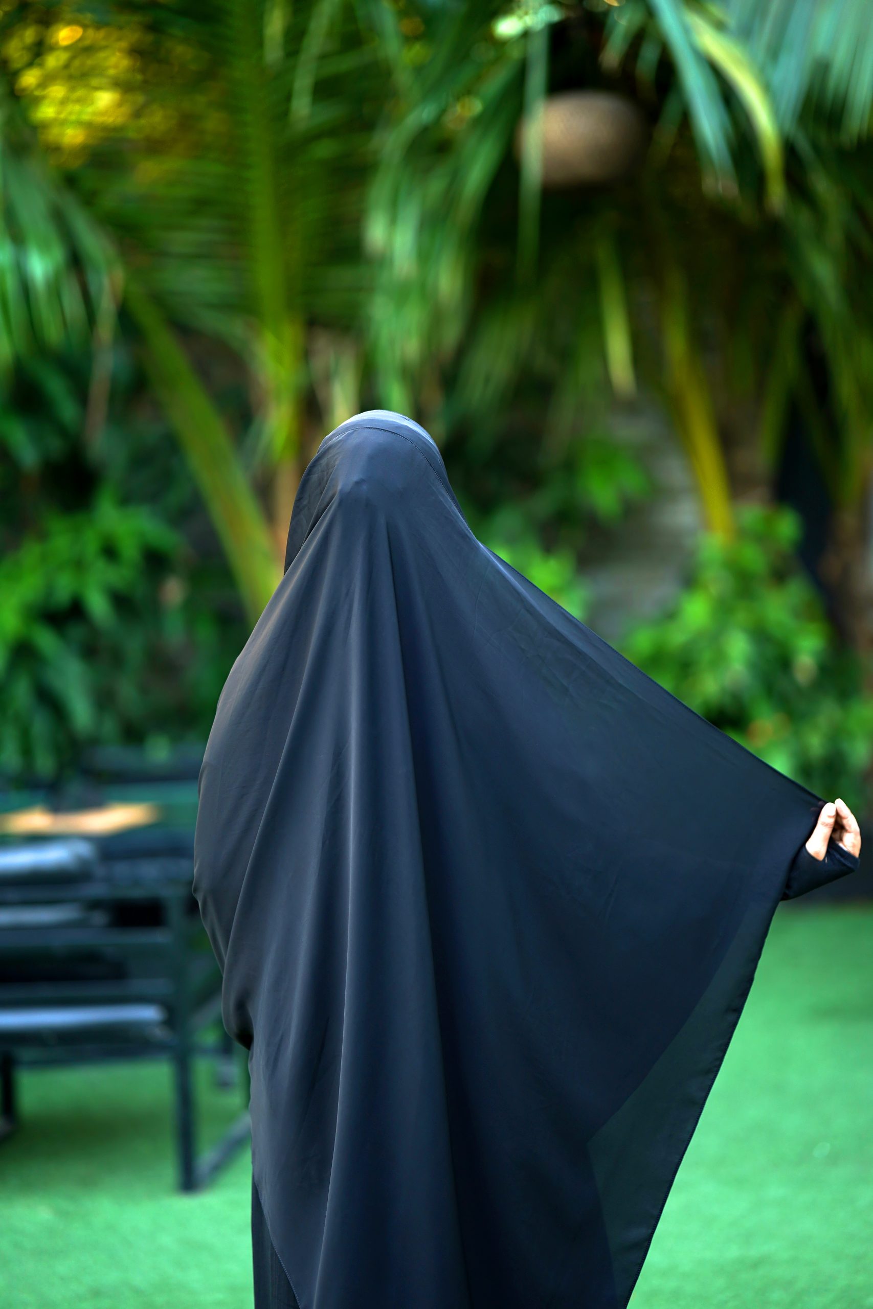 Naba Full Coverage Ready Hijab.Black – Amirazbd